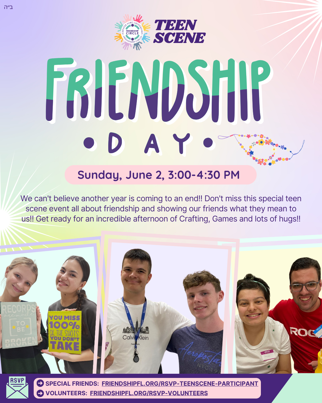 Upcoming Events – Friendship Circle FL